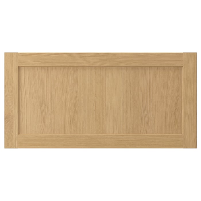 FORSBACKA drawer front, oak, 80x40 cm - IKEA