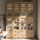 FORSBACKA glass door, oak, 30x100 cm - IKEA