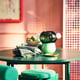 IKEA PS 2026 vase, glass/green/white, 22 cm - IKEA