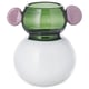 IKEA PS 2026 vase, glass/white/green pink, 15 cm - IKEA