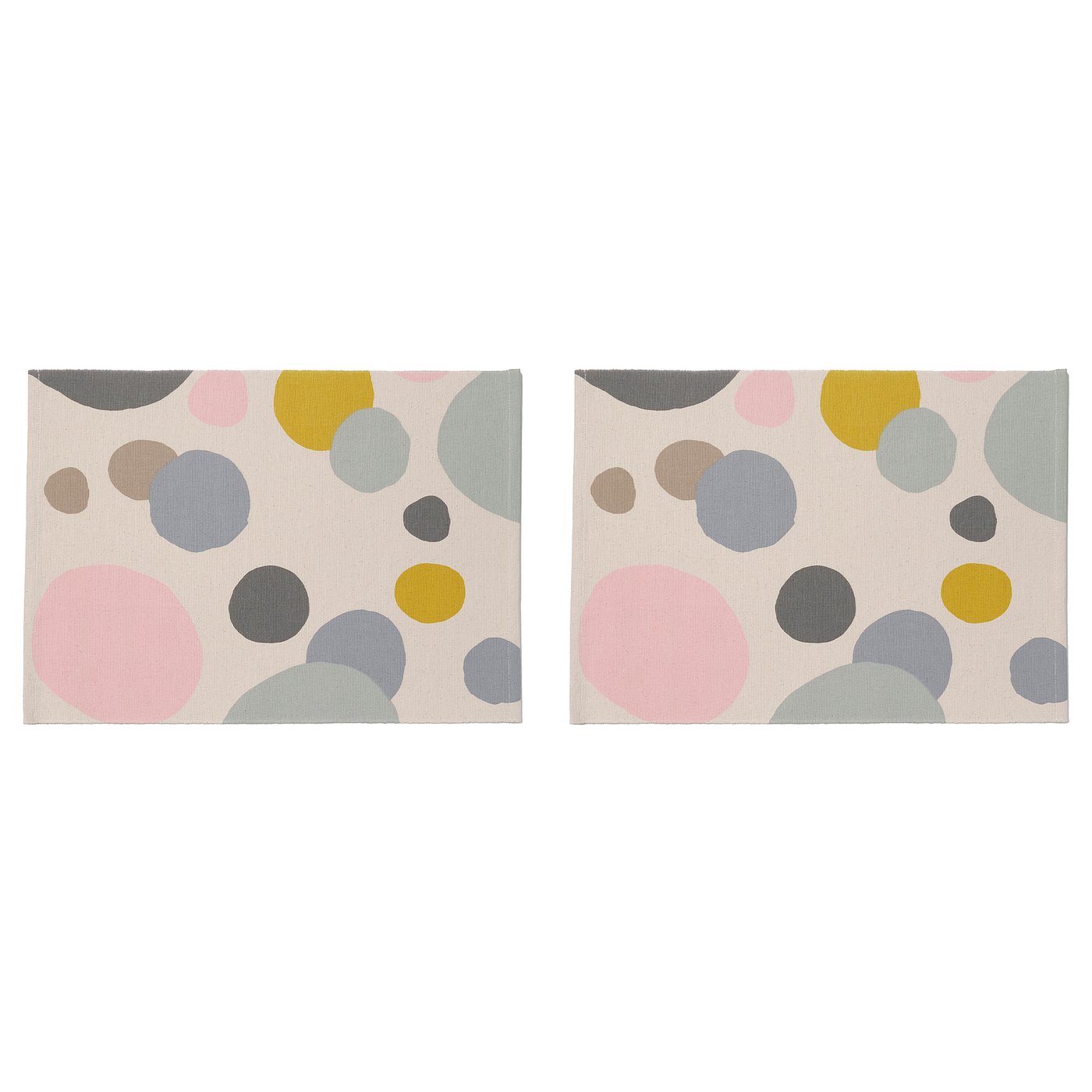 KRUSTISTEL مفرش أطباق - نقش دائرة/متعدد الالوان - IKEA