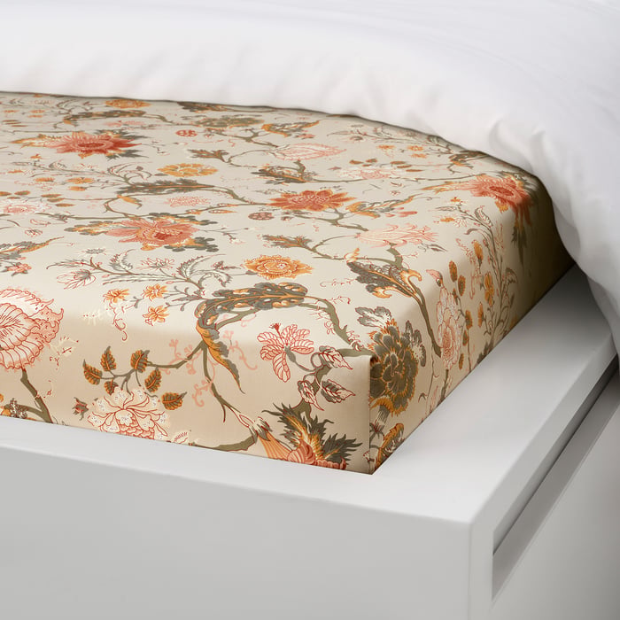 NÄSSELKLOCKA flat sheet, light grey-beige, 150x260 cm - IKEA