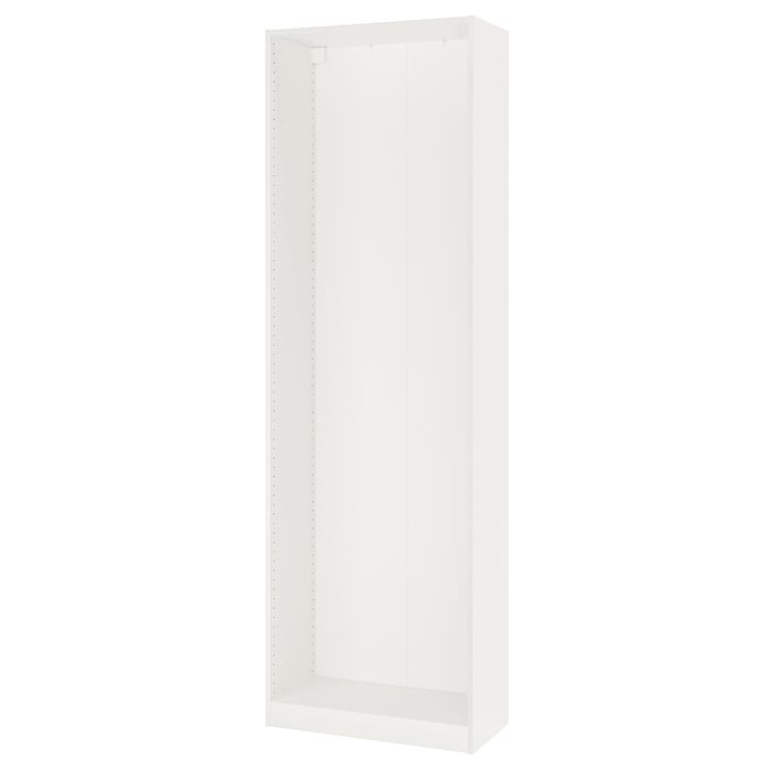 PAX wardrobe frame, white, 75x35x236 cm - IKEA