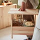 PERJOHAN stool with storage, pine - IKEA
