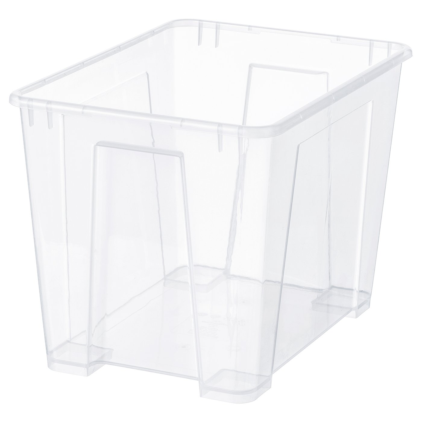 SAMLA box, transparent, 39x28x28 cm/22 l - IKEA