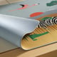 SANDLÖPARE desk pad, multicolour animals on the savannah, 38x60 cm - IKEA