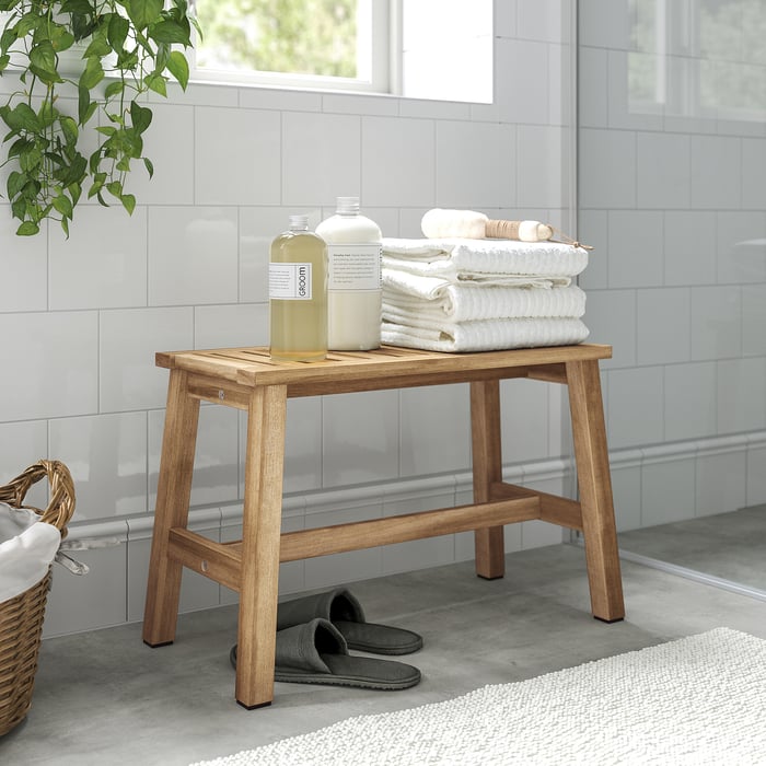 STOREDAMM bench, acacia, 63x31 cm - IKEA
