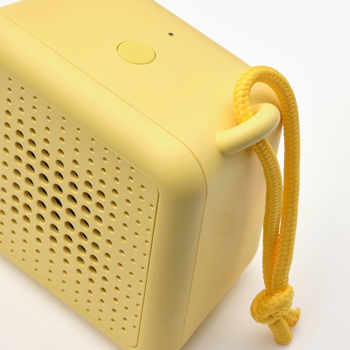 VAPPEBY Portable bluetooth speaker, waterproof/yellow - IKEA