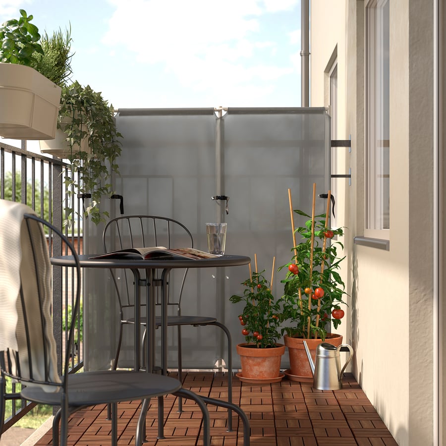 YTTERSKÄR Privacy screen, outdoor, grey, 185x150 cm - IKEA