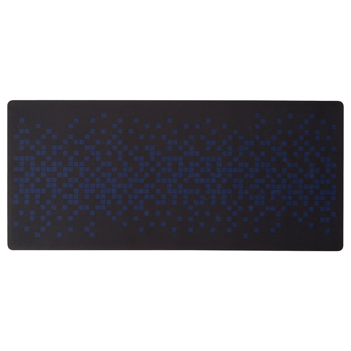 BRÄNNBOLL tapis de souris gamer, noir/à motifs, 90x40 cm - IKEA