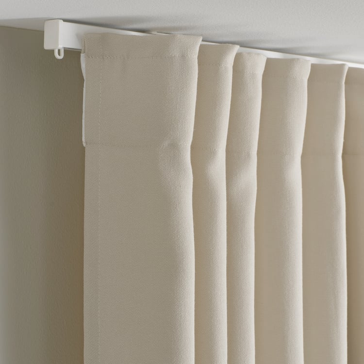 GINSTMOTT rideaux, 2 pièces, beige/ruflette, 145x300 cm - IKEA