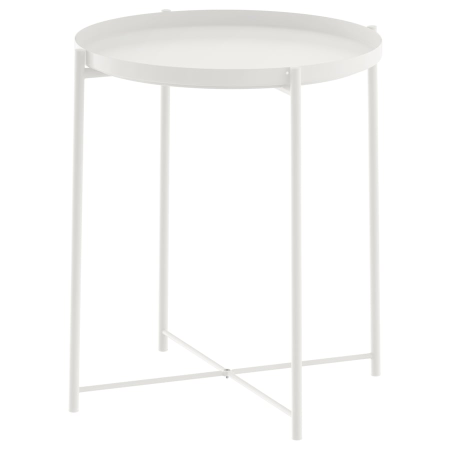 GLADOM table/plateau, blanc, 45x53 cm - IKEA