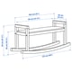 IKEA PS 2026 banc, pin Vernis transparent, 127 cm - IKEA