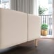 LILLEHEM canapé d'angle modulaire, 4 places, Vissle beige/bois - IKEA