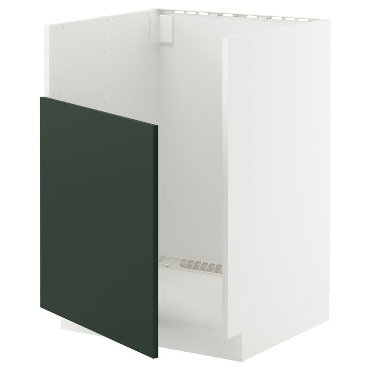 METOD rgt bs pr évier TALLSJÖN, blanc/Havstorp vert profond, 60x60 cm - IKEA