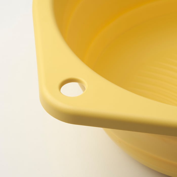 PEPPRIG baquet à vaisselle, pliable/jaune, 27 cm - IKEA