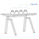 TROTTEN bureau assis/debout, électrique/blanc, 120x70 cm - IKEA