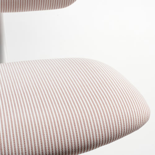 BLECKBERGET swivel chair, Klovsta white/orange-brown - IKEA
