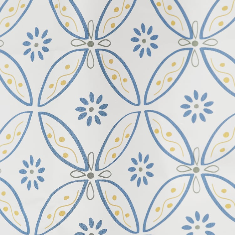 DOCKBÅT shower curtain, white/multicolour, 183x183 cm - IKEA