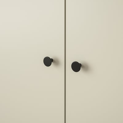 GURSKEN wardrobe with 2 doors, light beige, 59x55x186 cm - IKEA