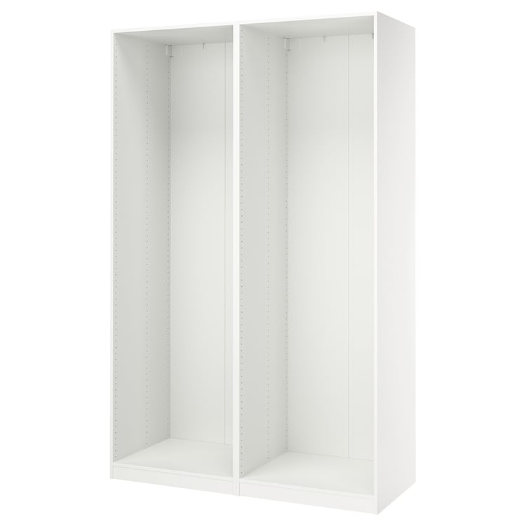 PAX 2 wardrobe frames, white, 150x58x236 cm - IKEA