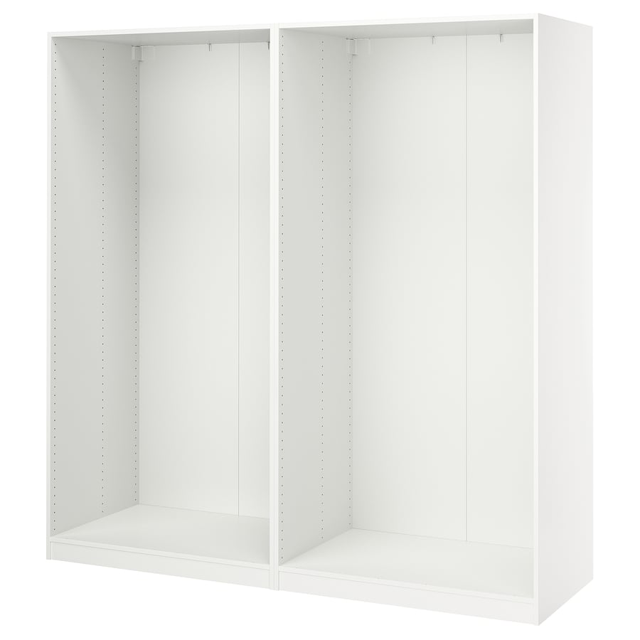 PAX 2 wardrobe frames, white, 200x58x201 cm - IKEA