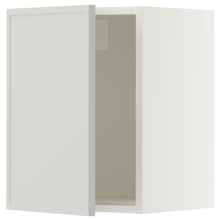 SEKTION wall cabinet, white/Aspudden light grey, 38x37x51 cm - IKEA