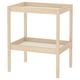 SNIGLAR changing table, beech/white, 72x53 cm - IKEA
