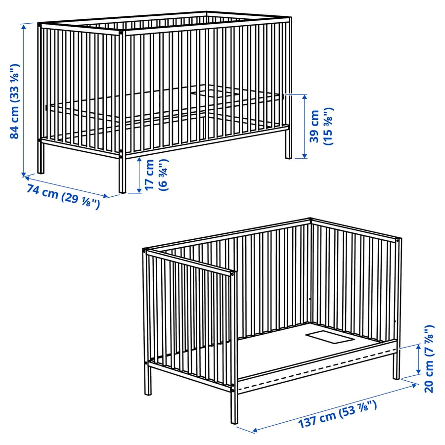 SNIGLAR cot, beech, 70x132 cm - IKEA
