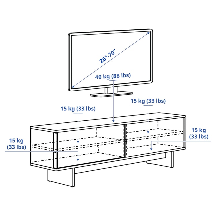 STOCKHOLM 2025 TV bench with sliding doors, oak veneer, 179x42x56 cm - IKEA
