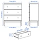 TARVA chest of 3 drawers, pine, 76x92 cm - IKEA