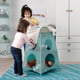 TIGERFINK storage with compartments, turquoise - IKEA