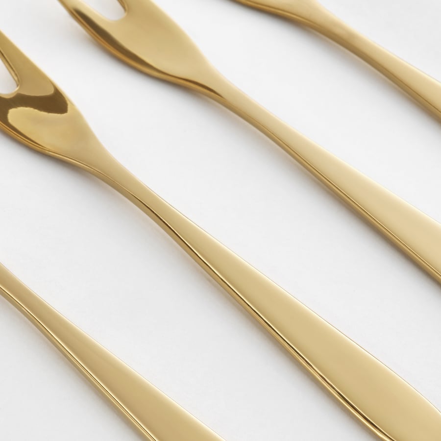 TILLAGD cake/dessert fork, brass-colour, 13 cm - IKEA