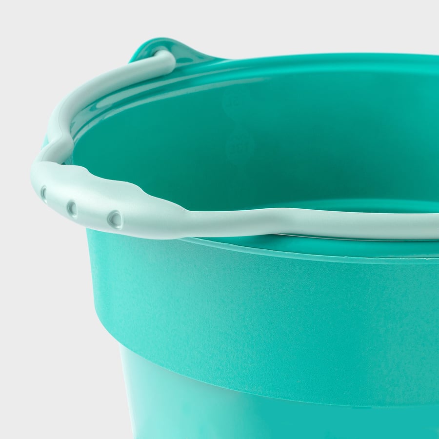 USPEN bucket, plastic/turquoise, 15 l - IKEA