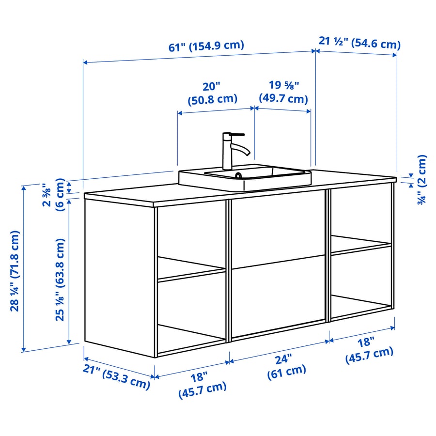 ÄNGSJÖN / BACKSJÖN Mueble de lavabo/lavabo - IKEA Mexico