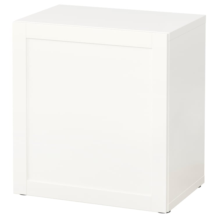 BESTÅ Estante con puerta, blanco/Hanviken blanco, 60x42x64 cm - IKEA Mexico