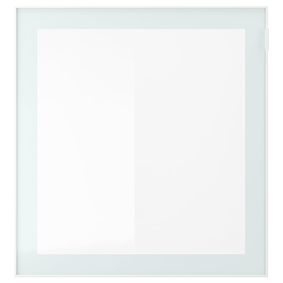 BESTÅ Estante con puerta de vidrio, blanco Glassvik/blanco/verde claro ...