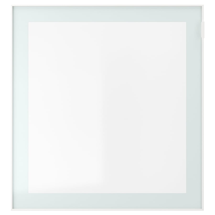 BESTÅ Estante con puerta de vidrio, blanco Glassvik/blanco/verde claro ...