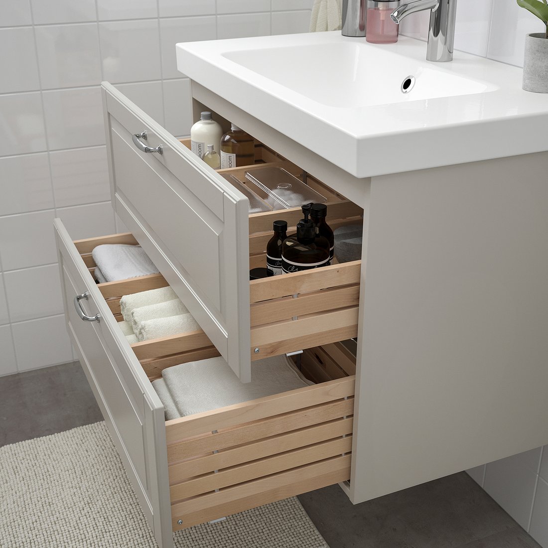 GODMORGON / ODENSVIK Mueble de lavabo con 2 cajones - IKEA