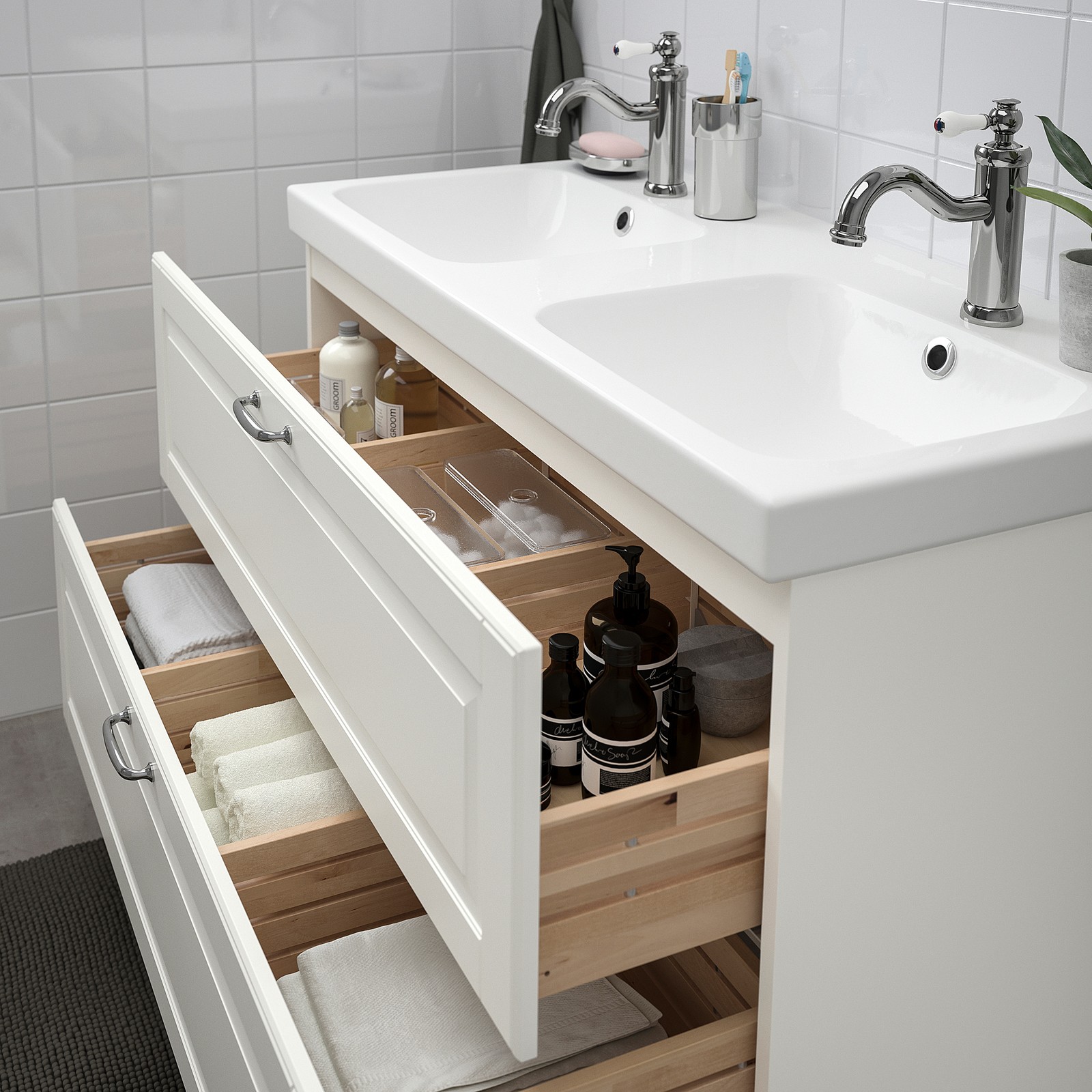 GODMORGON / ODENSVIK Mueble de lavabo con 2 cajones - IKEA