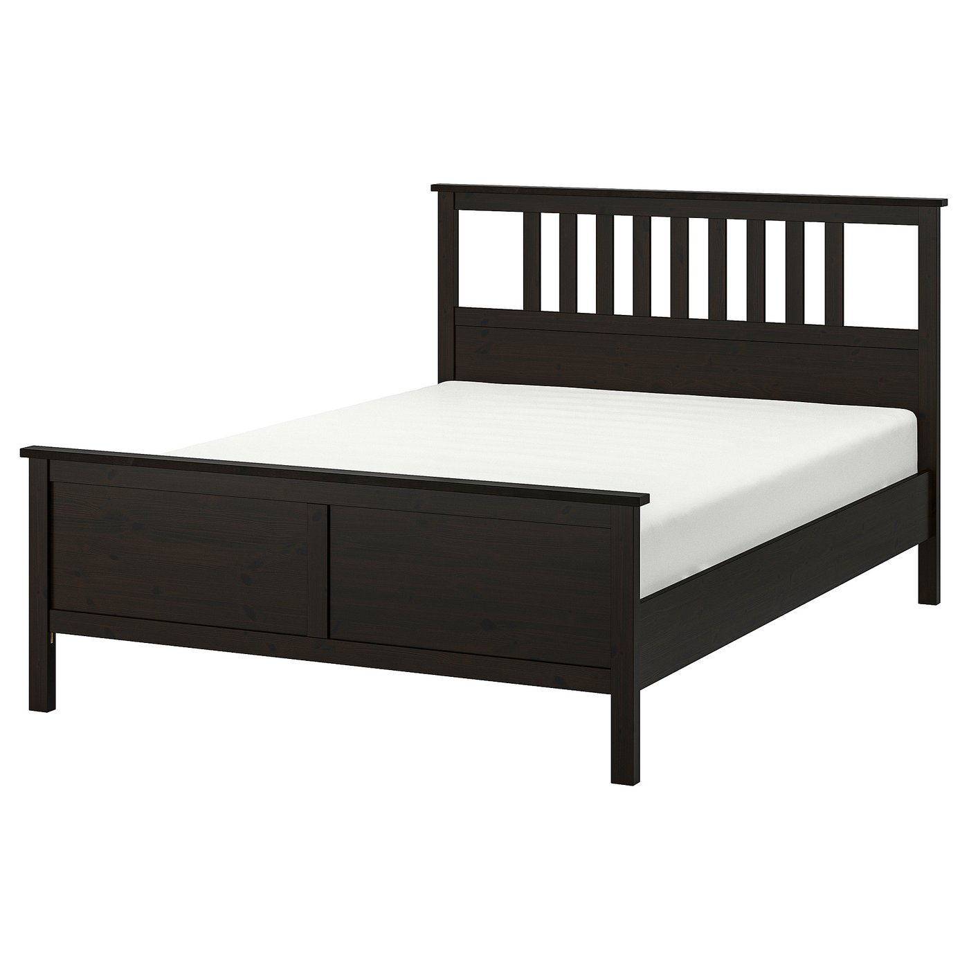 HEMNES Base de cama, negro-café, Queen - IKEA Mexico
