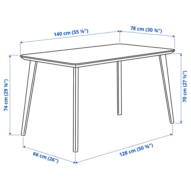 LISABO / VIHALS Mesa y 4 sillas, chapa fresno/blanco Tibbleby beige ...