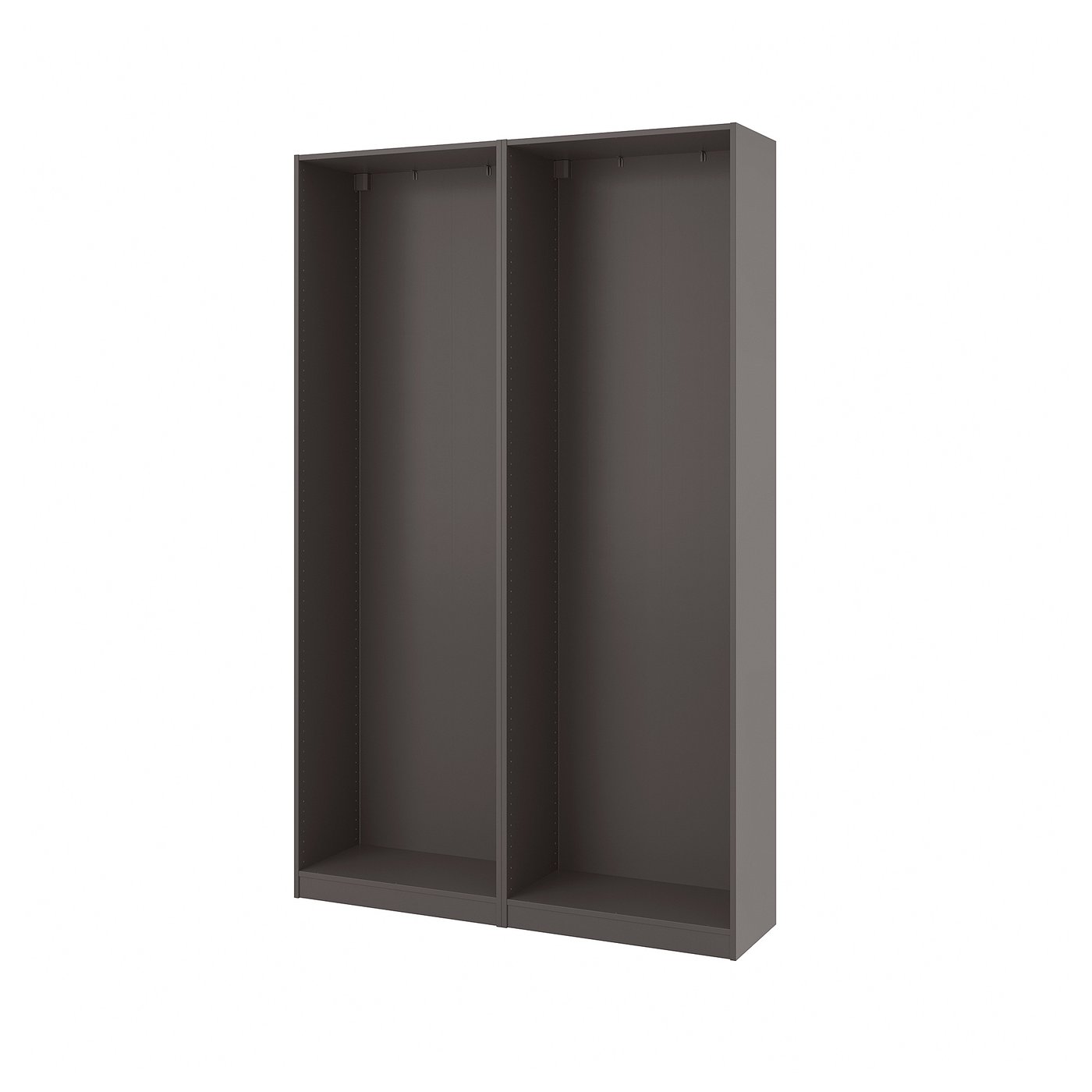 PAX 2 estructuras de clóset, gris oscuro, 150x35x236 cm - IKEA Mexico