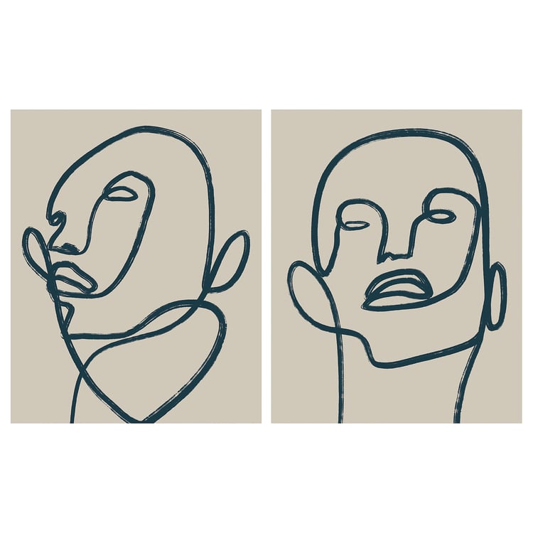 PJÄTTERYD Fotografía, Retratos lineales, 40x50 cm - IKEA Mexico