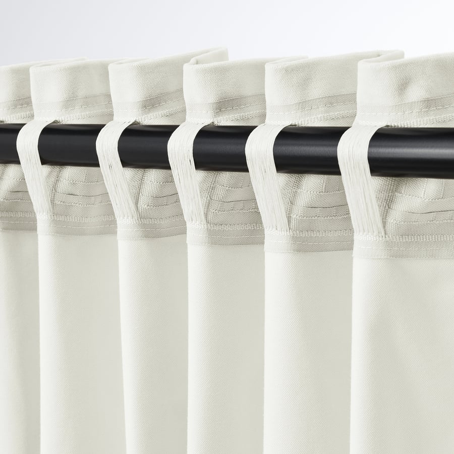 SANELA Cortinas, 1 par, hueso/con cinta de fruncir, 140x250 cm - IKEA ...