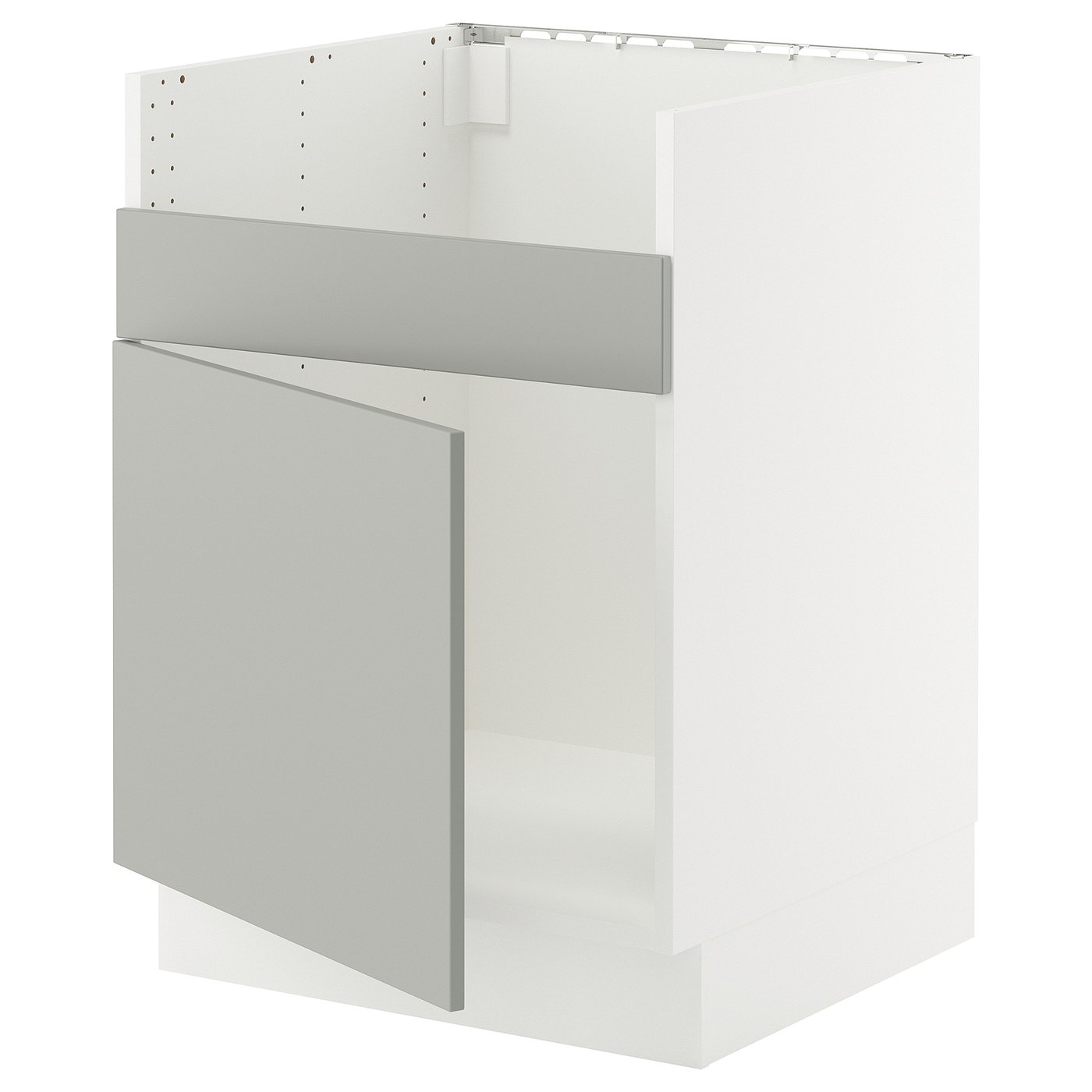 SEKTION Gab bajo fregdr TALLSJÖN, blanco/Havstorp gris claro, 61x61x76 ...