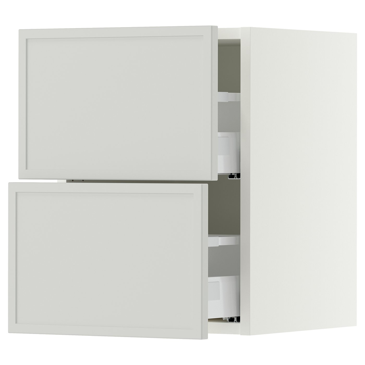 SEKTION / MAXIMERA Gabinete de pared con 2 cajones, blanco/Aspudden ...