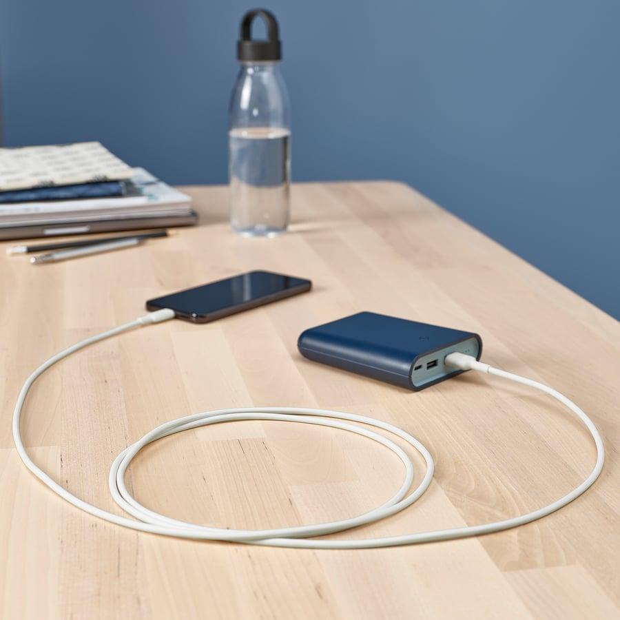 SITTBRUNN USB-A a USB-C, blanco, 2 m - IKEA Mexico