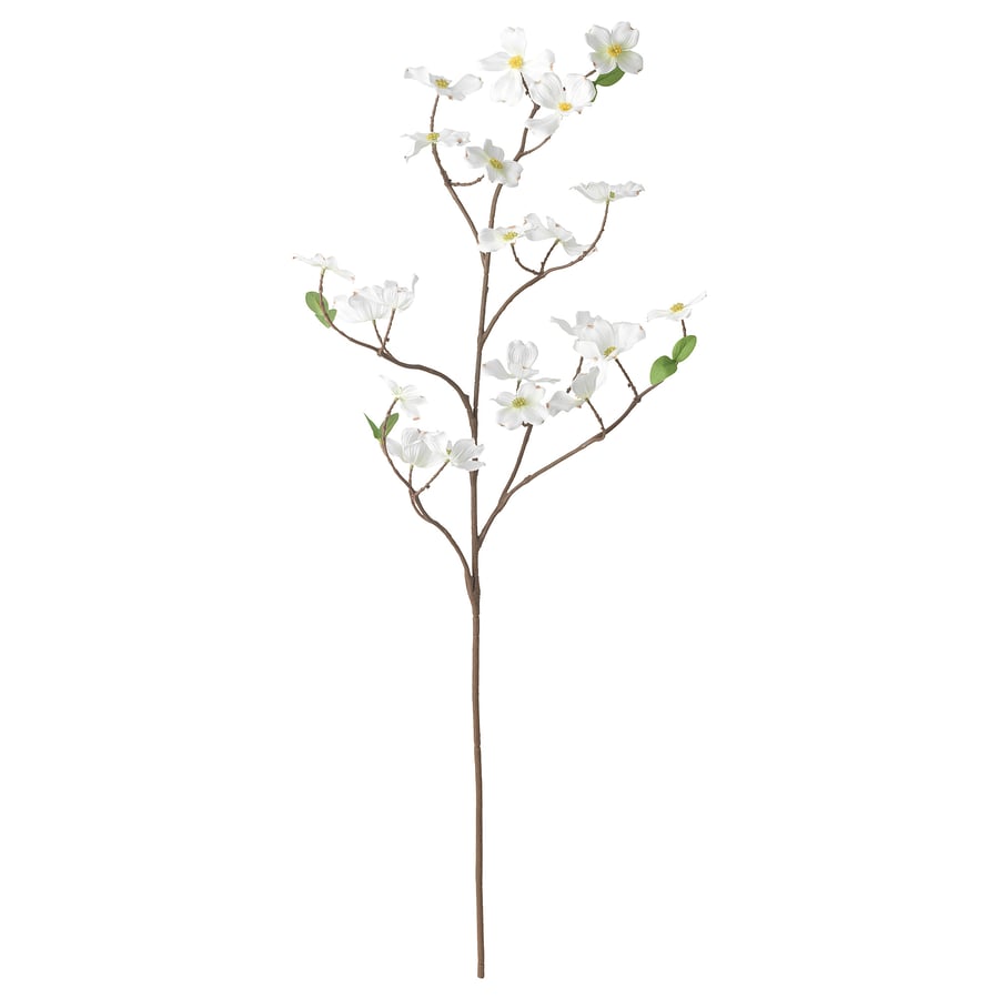SMYCKA Rama artificial, int/ext/Cornus florida blanco, 100 cm - IKEA Mexico