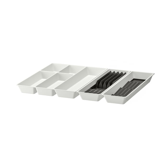UPPDATERA Band cubiert/band+cuchill+especiero, carbón/blanco, 67x50 cm ...
